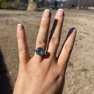 White Inset Stone Ring/ Sterling Silver/ Embellished Gem & CZ | Etsy