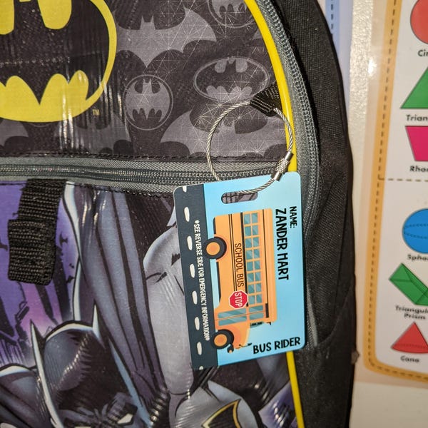 Personalized Backpack Tag, Back to School, Backpack Tags, Student Tag ...