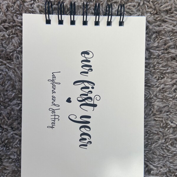 Our First Year | Notebook | Journal | Scrapbook | Smashbook | Valentine ...