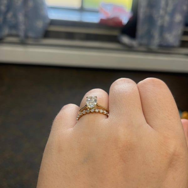 Crossover Round Natural Wedding Ring Solid Yellow Gold Criss Cross ...