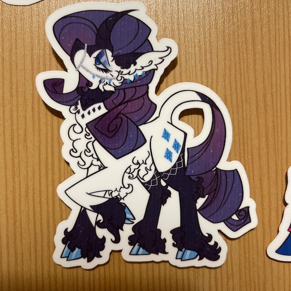 Rarity MLP Redesign Vinyl Sticker - Etsy