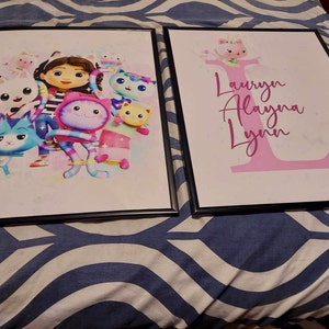 Gabby Dollhouse Poster Room Decor, Custom Name Digital Print, Gabby ...