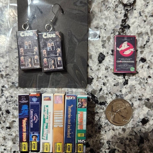 Miniature VHS Inspired Movie Keychain Charm Tons of Titles You Choose ...