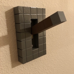 Minecraft-inspired Double Lever Light Switch Plate - Etsy