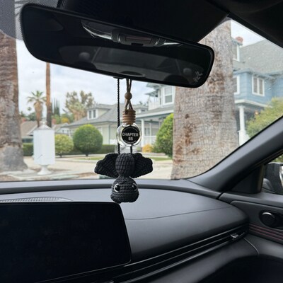 Goth Car Accessory Bat Plush Rear View Mirror Accessory for Women, Men ...