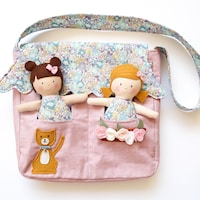 Doll House Bag Pattern & Dolls, Rag Doll Pattern, Quiet Book Pattern ...