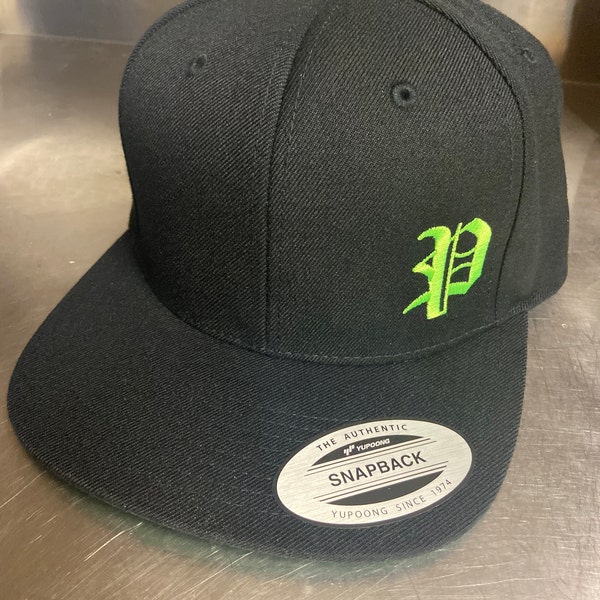 Choose Your Own Old English Letter/initials Embroidered Snapback Hat ...