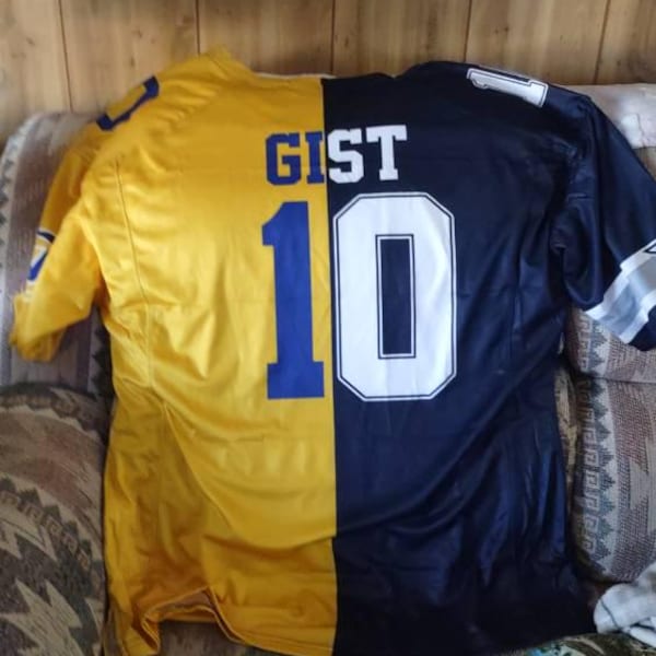 Personalized Two Football Team Jersey, Custom Split American Football ...