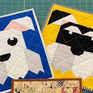 Set of 4 Camping Quilt Block Patterns Mountains Camper | Etsy