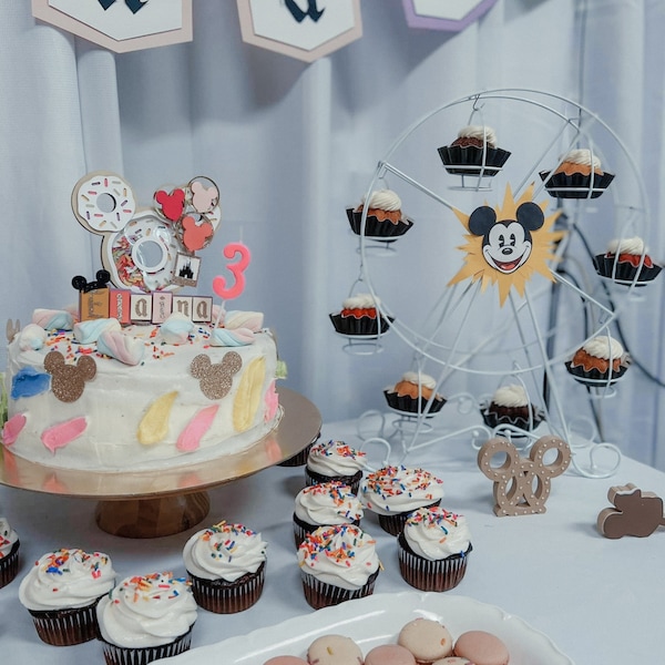 Disney Park Snacks Mickey Treat Tiered Tray Decorations - Etsy
