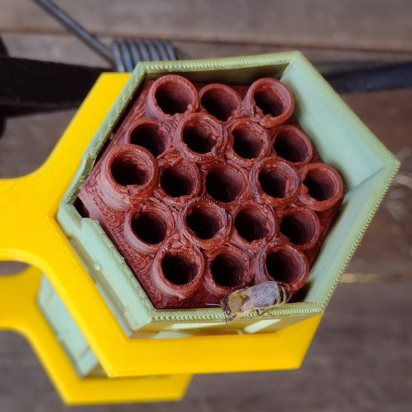 19 Tube Mason Bee House - the Cannon - Nontoxic Material - Etsy