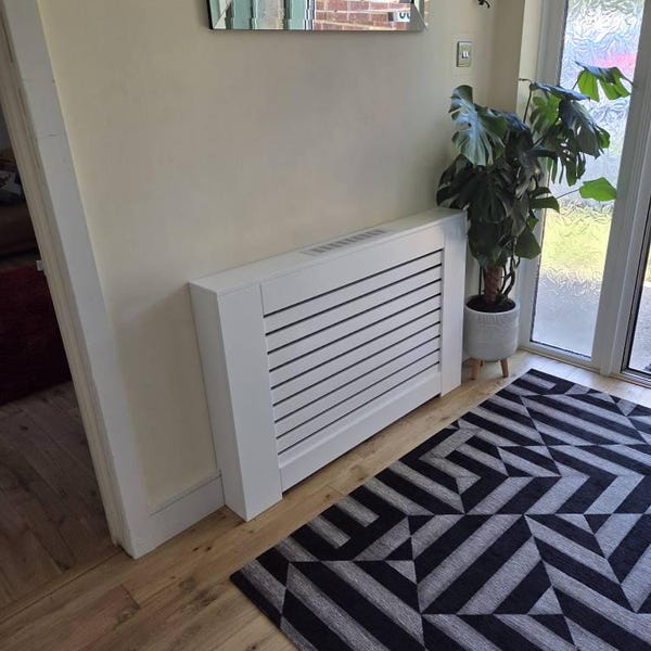Black Radiator Cover - Vertical Slatsblack Vertical Slat Radiator Cover ...