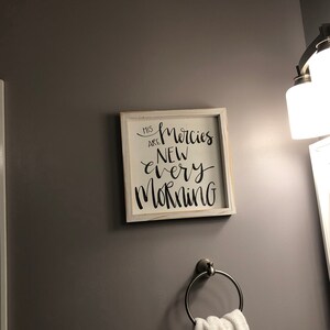 His Mercies Are New Every Morning Sign Scripture Sign Bible - Etsy