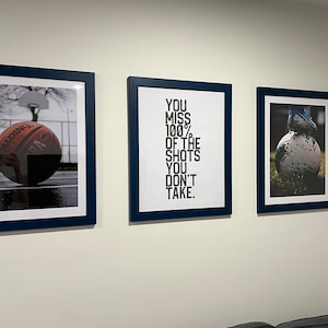 Sports Wall Collage Art for Teen Dorm Room Football Basketball Baseball ...