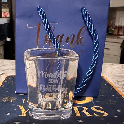 Birthday Shot Glasses, Birthday Gift, Birthday Party Favor, Birthday ...