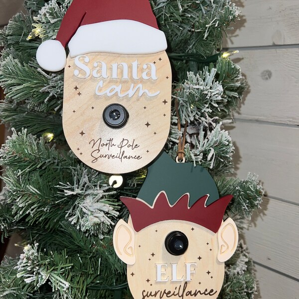Santa Cam Lens for Ornaments, Christmas Santa Camera Lens, Santa Cam ...