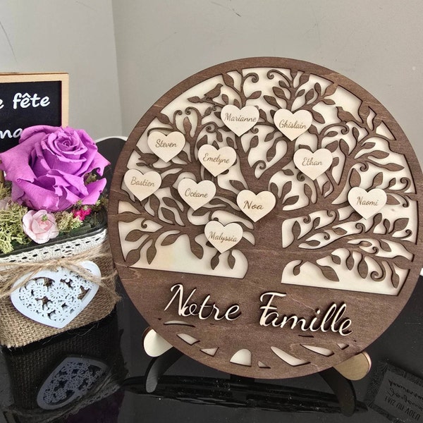 Family Tree Laser Cut Svg Files, Vector Files for Wood Laser Cutting - Etsy