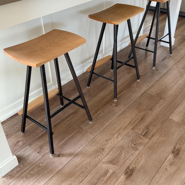 Modern, Industrial Bar Stool or Kitchen Stool. Both Durable ...