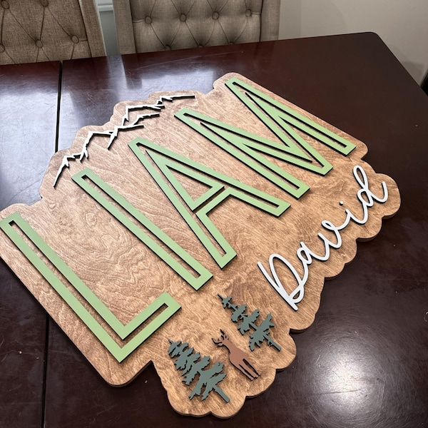 Custom Baby Name Sign for Boy Nursery Name Sign Baby Name Sign for ...