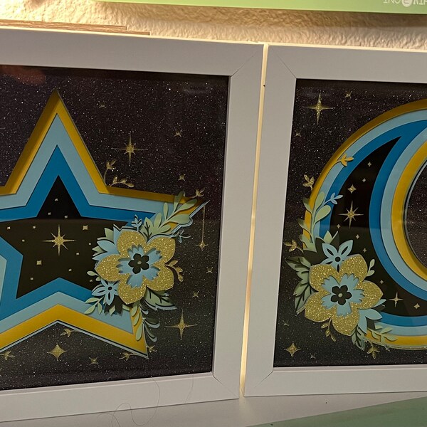 3D Star Shadow Box, Floral Svg, 3D Mandala, Flower Shadow Box, 3D ...
