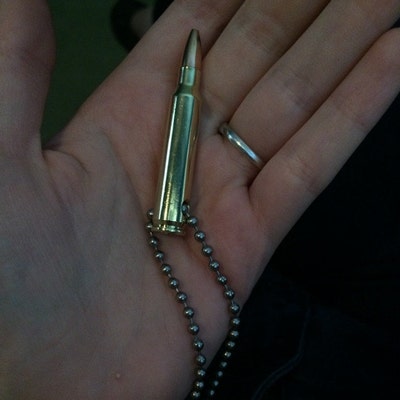 Bullet Necklace 9mm Bullet Necklace / Pendant / Charm - Etsy