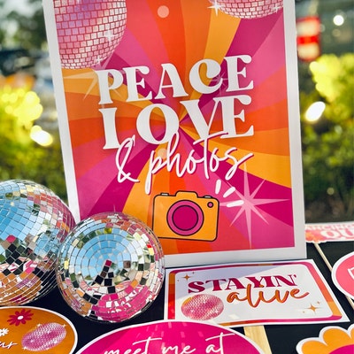 Disco Graduation Party Invitation Template for Retro & Groovy 70s Grad ...