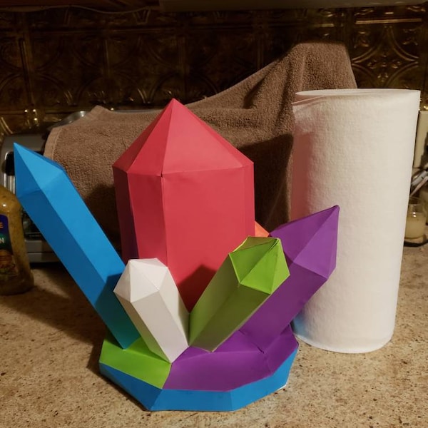 Crystal Papercraft. With This Purchase You Get SVG and PDF Digital ...