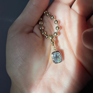 Square Halo Wedding Ring Guard ,moissanite Diamond Solitaire Engagement ...