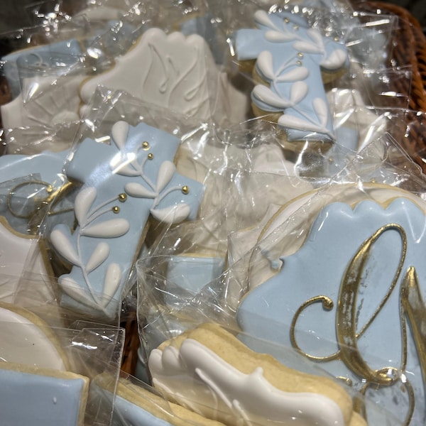Communion Cookies Confirmation Cookies Mini Sugar Cookies / Boy Girl ...