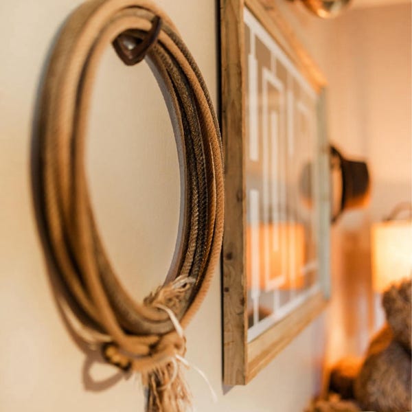 Authentic Cowboy Lariat Rope | Real Used Lasso | Western Ranch Decor ...