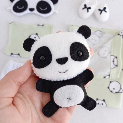 Felt Panda Pattern PDF Tutorial Panda Plush Sewing Tutorial Panda DIY ...