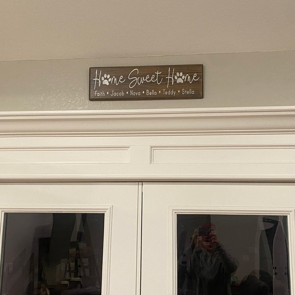 Home Sweet Home, Family Name Signs, New Home Sign, Personalized Names ...