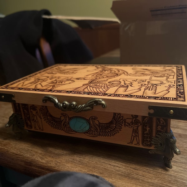 Ouija Board With Demons and Skulls Wooden Engraving Luxury Edition ...