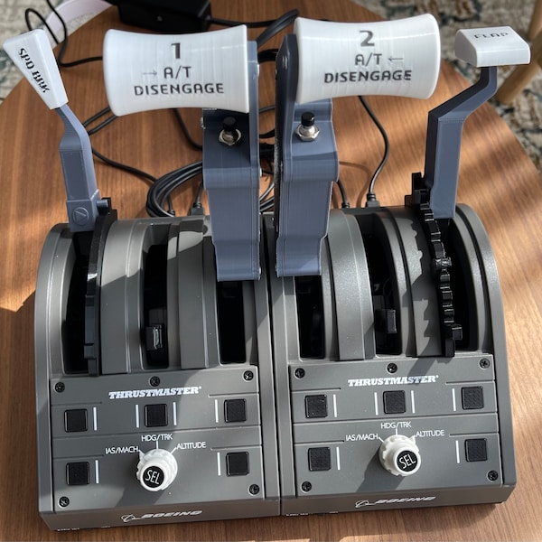 Boeing 737 Throttle Levers for Thrustmaster TCA Quadrant Boeing Edition ...