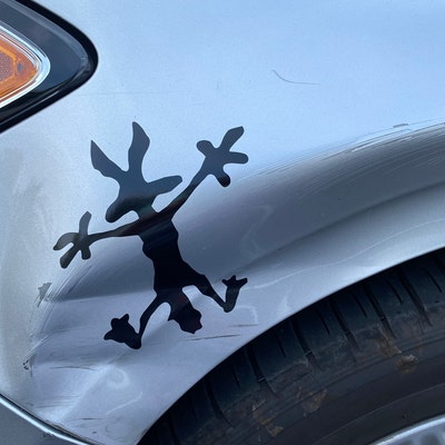 2 Decals Wile E Coyote Hitting Wall Splat Wiley Vinyl Decal Sticker ...