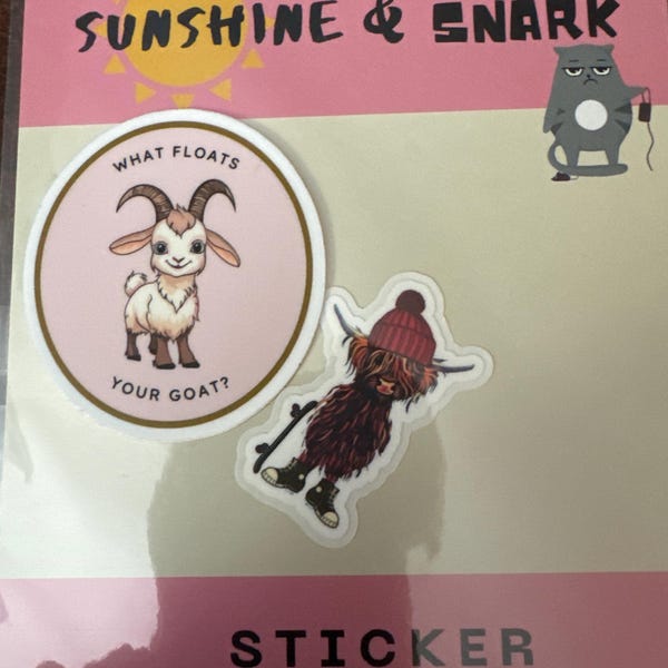 Funny Christmas Sticker, Tiny Tots With Their Eyes All Aglow, Stocking ...