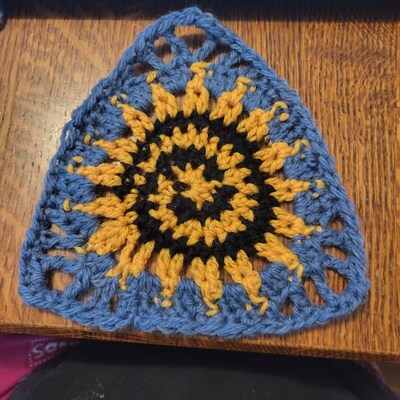 TANGLED Sun Crochet Square Pattern / PDF Written Pattern / English - Etsy