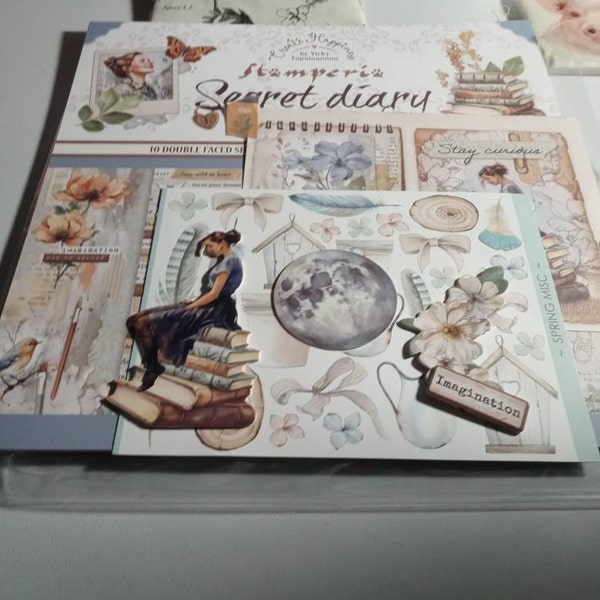 Stamperia Alice A4 Rice Paper ,craft Supplies,card Making,scrapbooking,fantasy Paper,collage ...