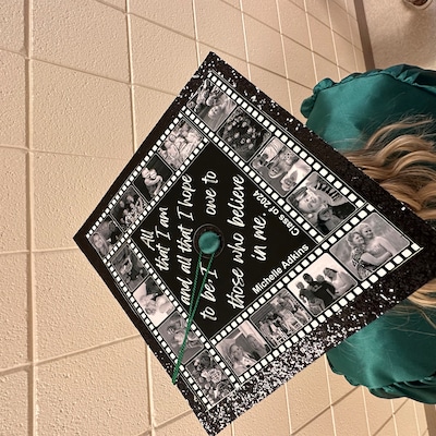 Custom Photo Graduation Cap Topper, Graduation Gift, Grad Cap ...