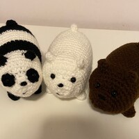 We Bare Bears Bear Stack Crochet Pattern PDF - Etsy Canada