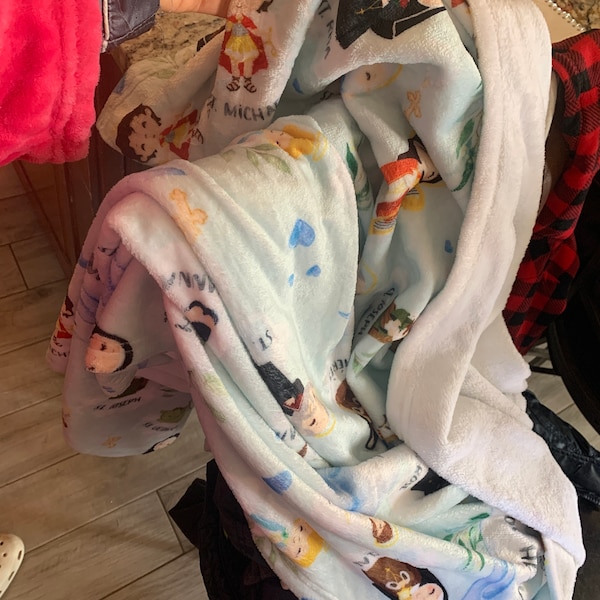 Holy Saints of Heaven Catholic Throw Blanket - Catholic Children's Gift ...