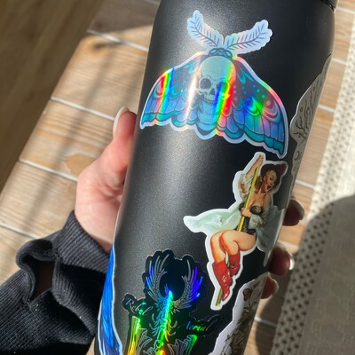 Glitter UFO Sticker, UFO Sticker, Space Sticker, Space Ship Sticker ...