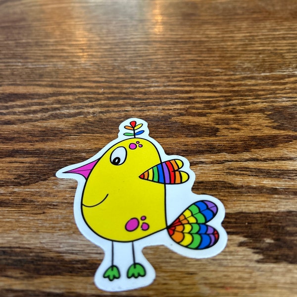 Whacky Bird Canvas Art - Etsy