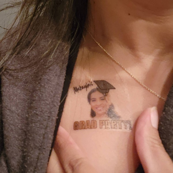 Grad Party Tattoos - Graduation Party - Milestone - College Graduation ...
