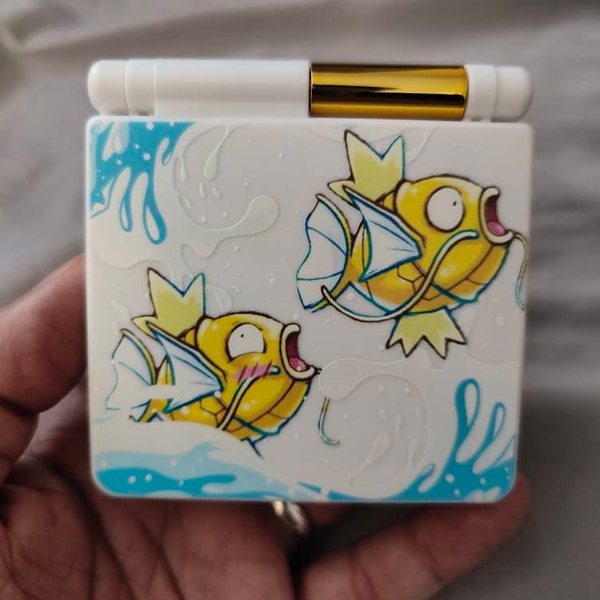 Custom Gold Magikarp Gameboy Advance SP: IPS Backlit Screen & USB-C - Etsy