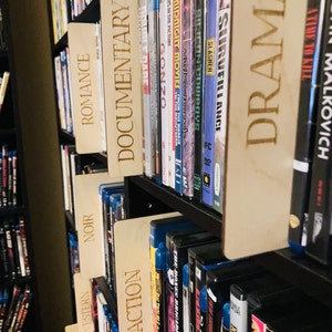 Dvd Divider, Genre Divider, Movie Divider, Movie Organizer, 45 ...
