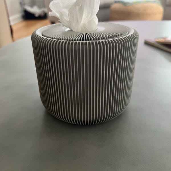 Elegant Modern Cube Tissue Box Cover | 3D Printed Sleeve for Standard ...
