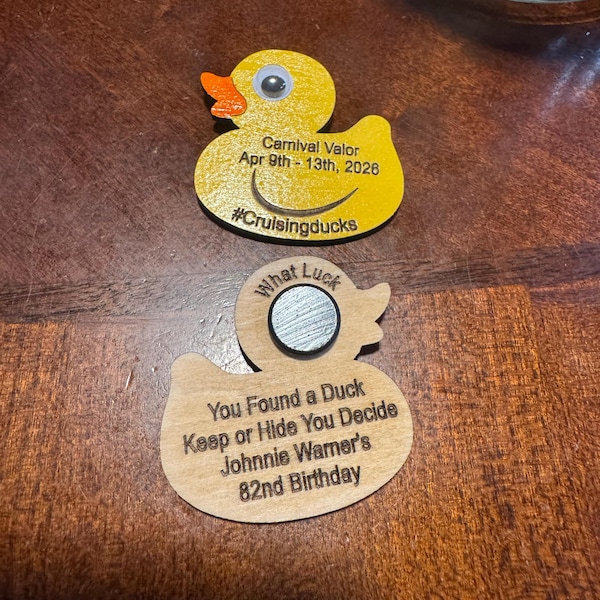 Personalized Cruising Duck Magnet: Cruise Souvenir, Duck Exchange - Etsy