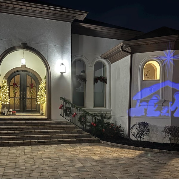 Nativity Scene Projector for Christmas Outdoor Lighting by Beffy Arts ...