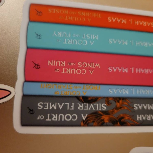 ACOTAR Book Stack Sticker - Etsy